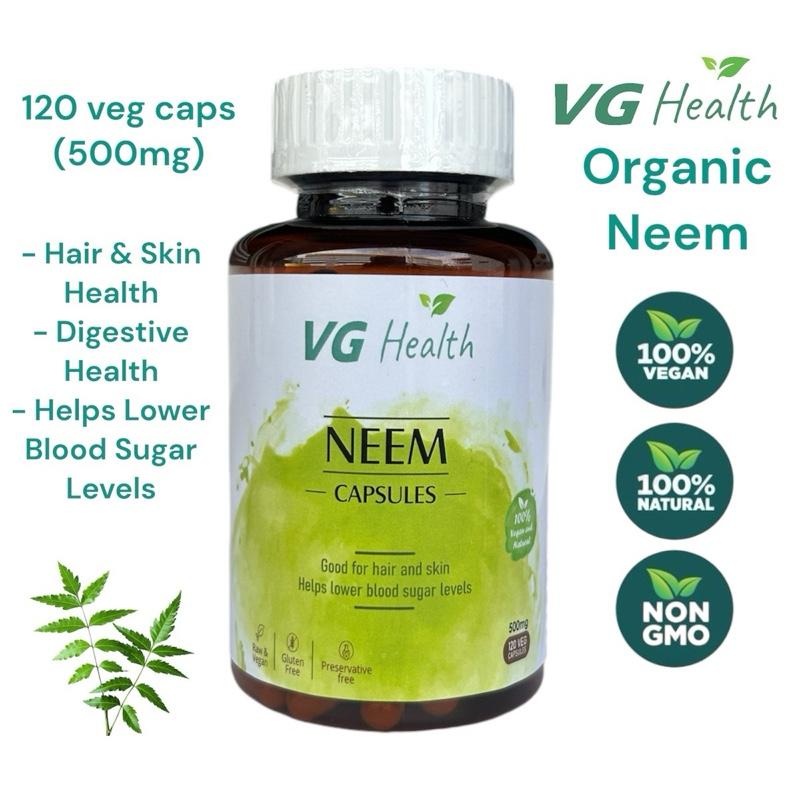 VG Health Organic Neem 500mg x 120 capsules - TikTok Shop Singapore