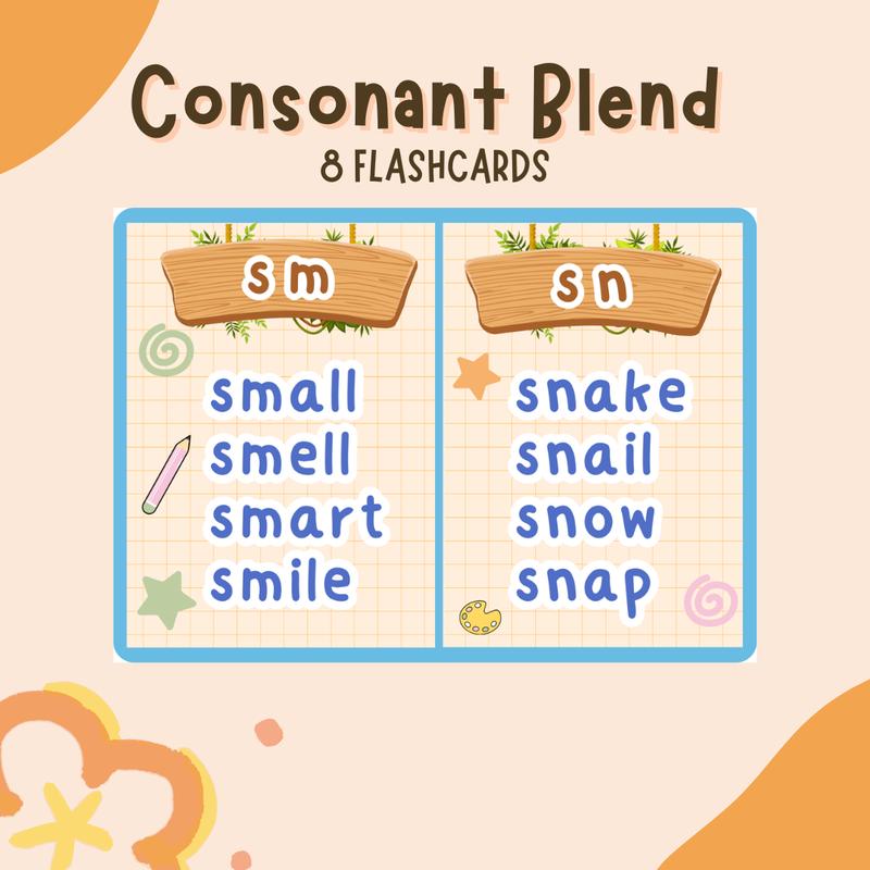 Reading Flashcard - Level 3:Consonant Blend - TikTok Shop Philippines