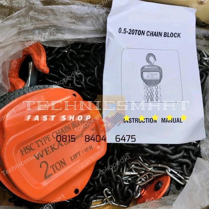 CHAIN BLOCK 2 TON TYPE HSC WEKA TAKE KATROL RANTAI PANJANG - Shop ...