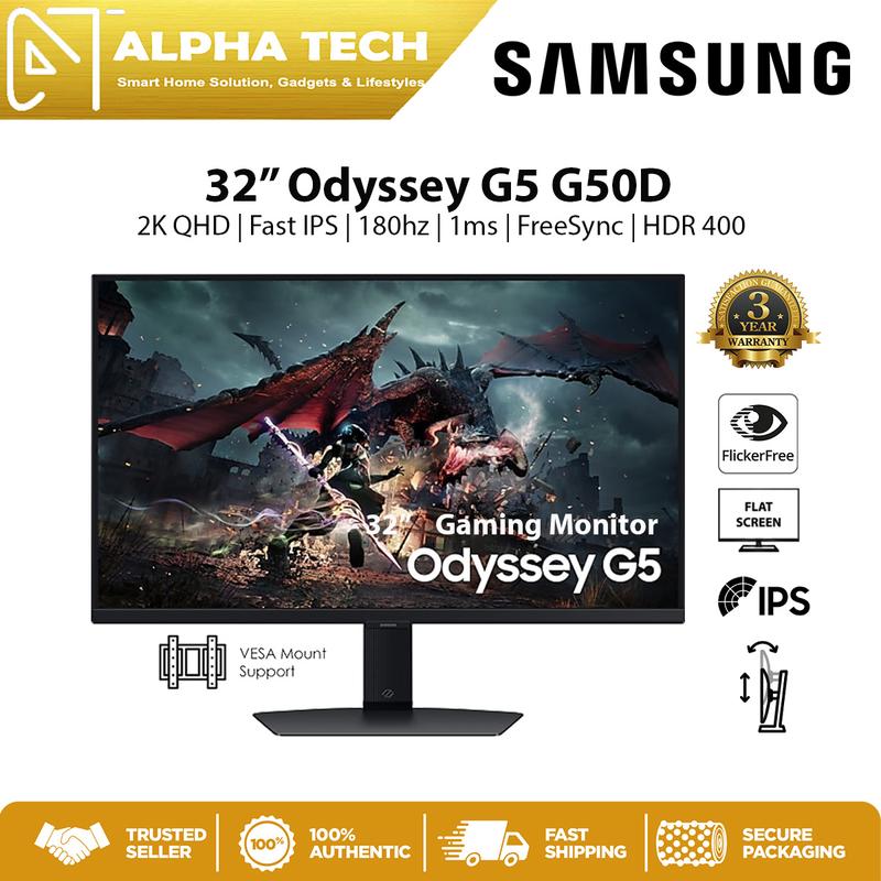 Samsung Odyssey G5 G50D Monitor Gaming 27" | QHD 2560x1440 | - TikTok ...