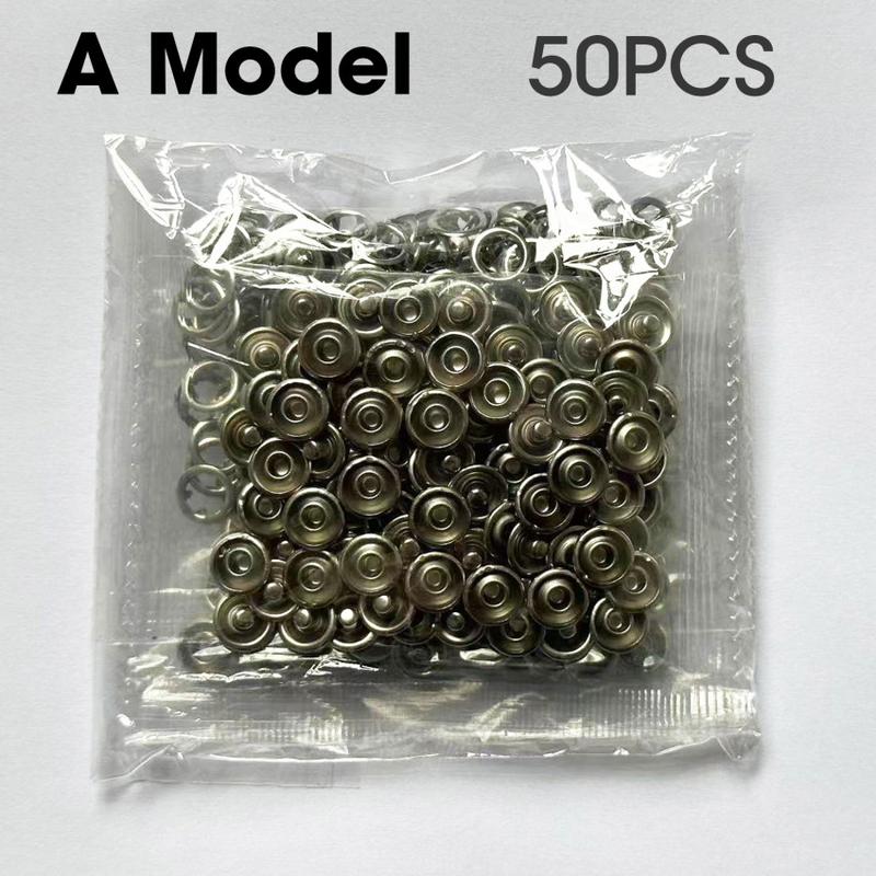 Metal Snaps Buttons with Fastener Tool Kit Stainless Steel Sewing ...