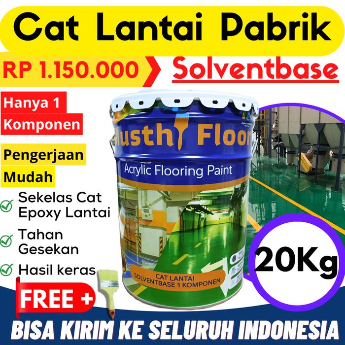 Jual Cat Lantai Pabrik Cat Lantai Gudang Solventbase Sekelas Epoxy 20 ...