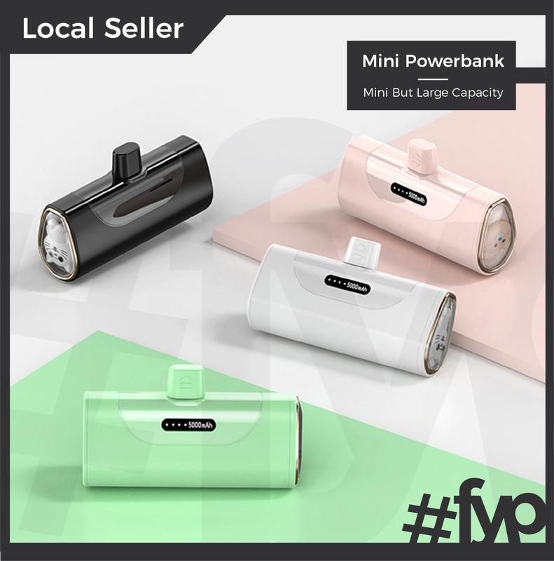 Capsule Power Bank Cute Animal 5000mAh 2in1 Mini Portable PowerBank ...