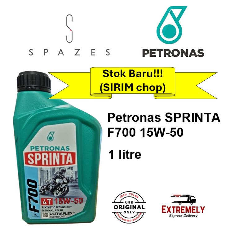 PETRONAS Sprinta F700 15W-50 Engine Oil Minyak Engin Moto 15W50 ...