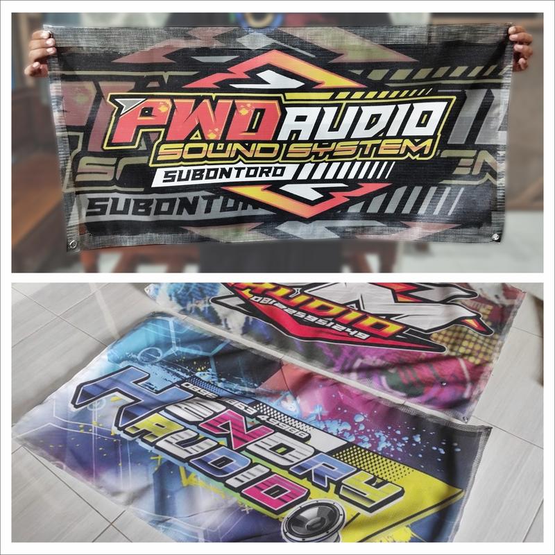 Spanduk Sound System / Mesh Banner Jaring Berlubang - Shop | Tokopedia