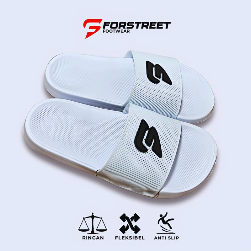Sandal Selop Putih - FORSTREET - Sandal Slop Upper Lock Anti - Shop ...
