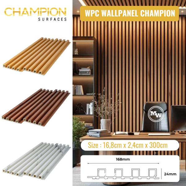 Jual CHAMPION WPC WALL PANEL TEBAL 24MM WOOD PANEL KISI KISI - CR-13 ...