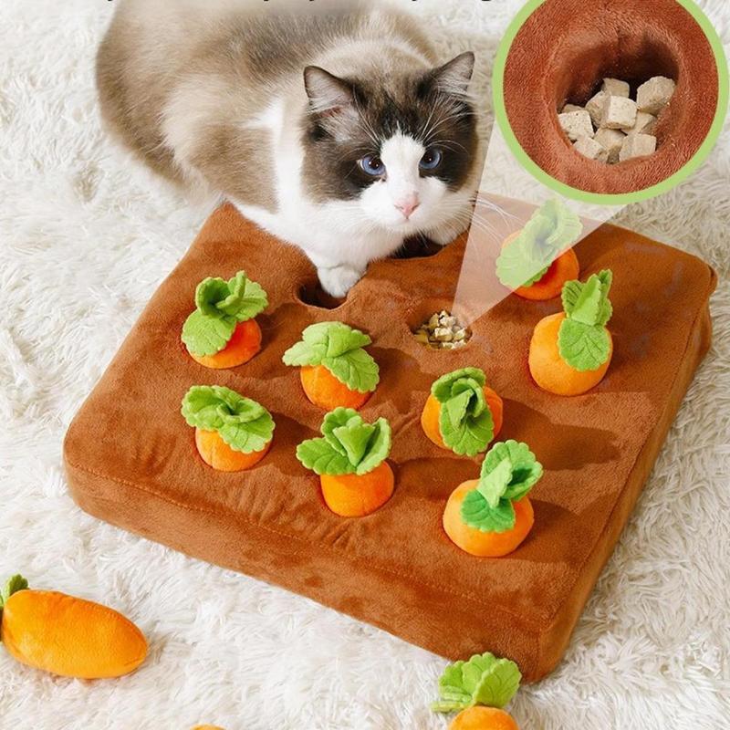 Cat Toys Simulated Carrot, Cat and Dog Pulling Carrot Game, Resistant ...