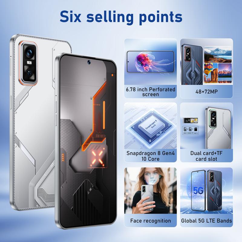 Handphone T 30 Smartphone 6.78Inci Layar Penuh HP Murah 12GB+512GB ...