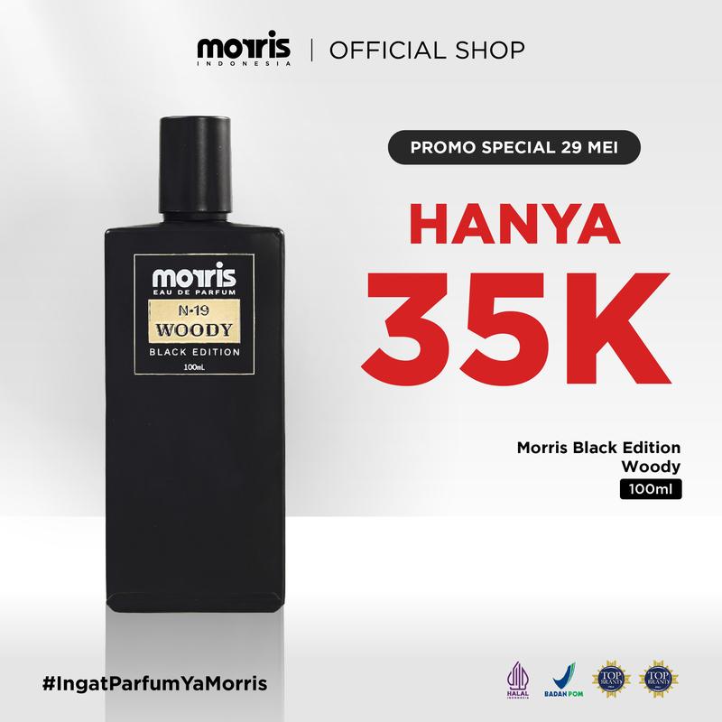 Morris Eau De Parfum Black Edition 100ml - Parfum Pria - Shop | Tokopedia