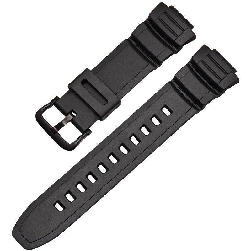 Tali jam tangan getah boleh digunakan untuk Casio W-S220, HDD-S100 ...