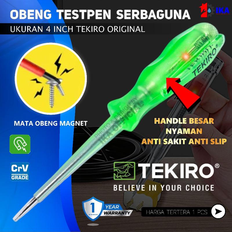 TEKIRO TESPEN MINUS AC - TEST PEN - OBENG MIN TESTER ORIGINA - Shop ...