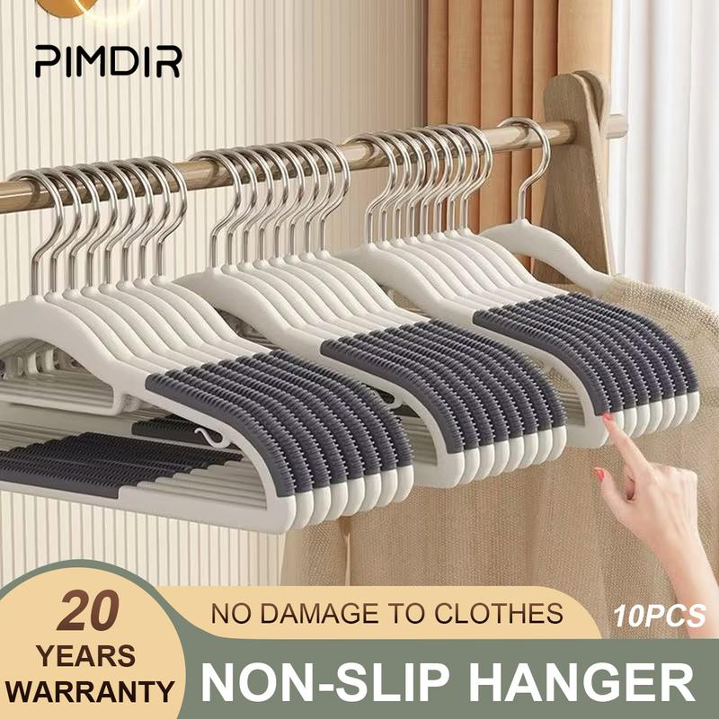 10PCS Non Slip Clothes Hanger Adult Hanger Anti Slip Hanger Clothes ...