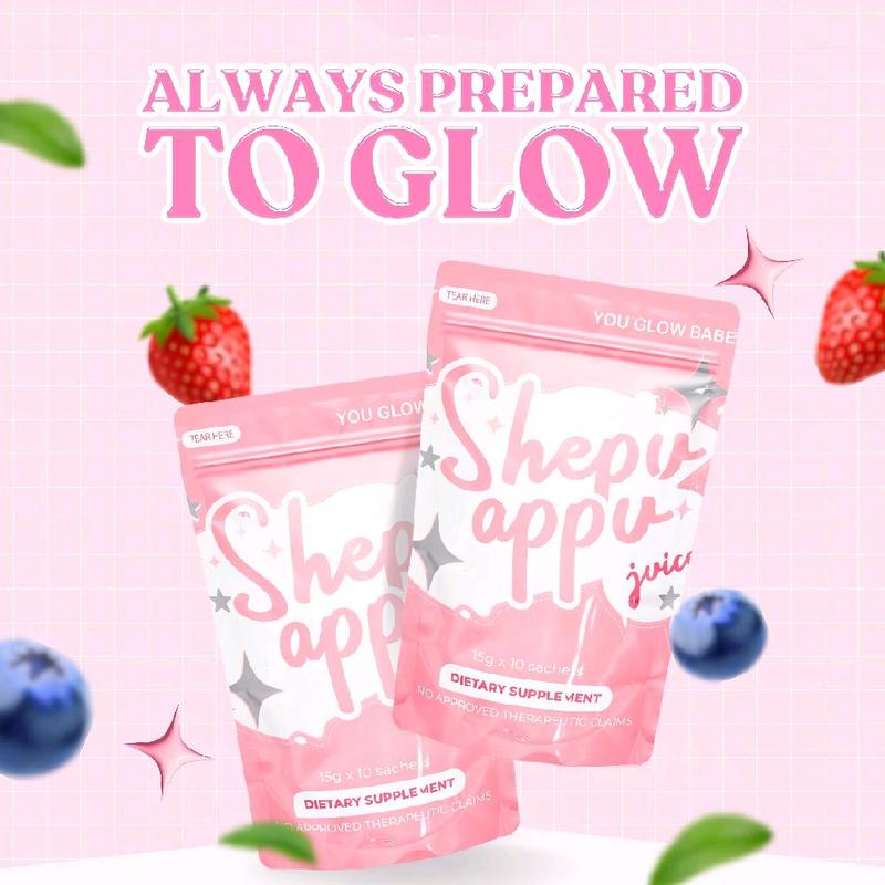 You Glow Babe Shepu Appu Juice Pouch - 10 Sachets for Skin Repair ...