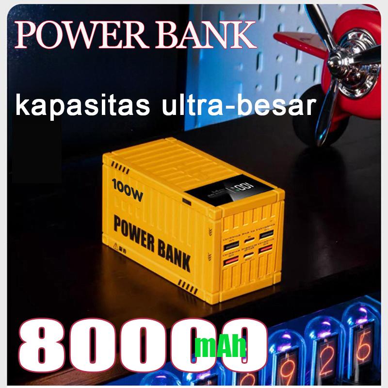 （80000mAh Burst）[COD] Power Bank 50000mAh 80000mAh 66W Pengecasan ...