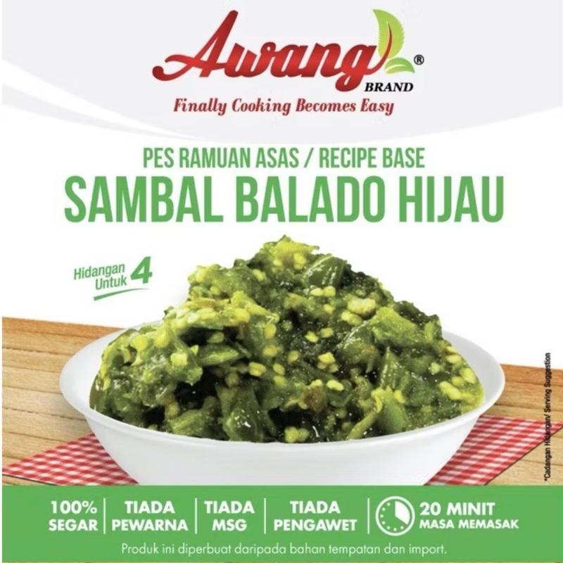 SAMBAL BELADO HIJAU AWANGBRAND COOKING PASTE 180g x 5 packets - TikTok ...