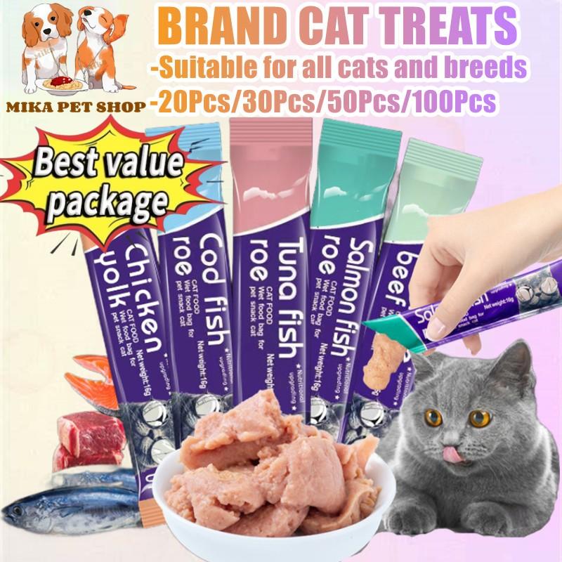 【100pcs/50pcs/30pcs/20pcs】Pet Cat Snack Pets Cat Treat Kitty - TikTok ...