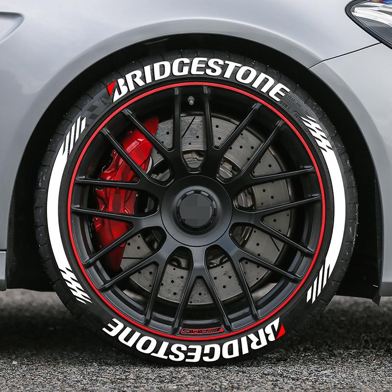 BRIDGESTONE Car Tire Sticker Motorcycle Tyre Sticker PVC Sectional ...