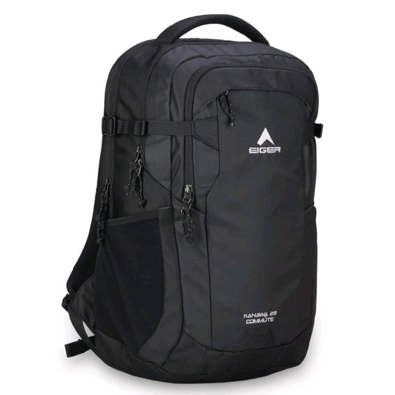 Tas Ransel Eiger 28 1.0 Laptop Backpack Black Wanita Pria - Shop | Tokopedia