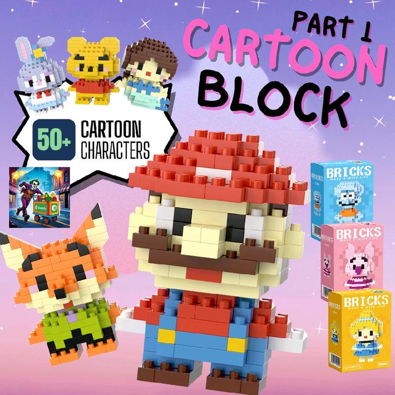 Part 1/2: Mini Bricks Cartoon Dolls Building Block Gift Decoration ...