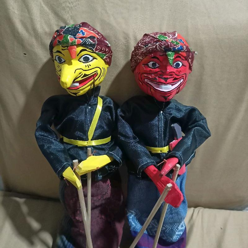 wayang golek isi dua cepot dan dewala - Shop | Tokopedia