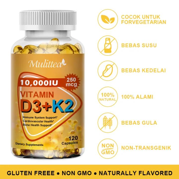 Vitamin D3 with vitamin K2(mk7) Softgel for Boosting Calcium - Shop | Tokopedia