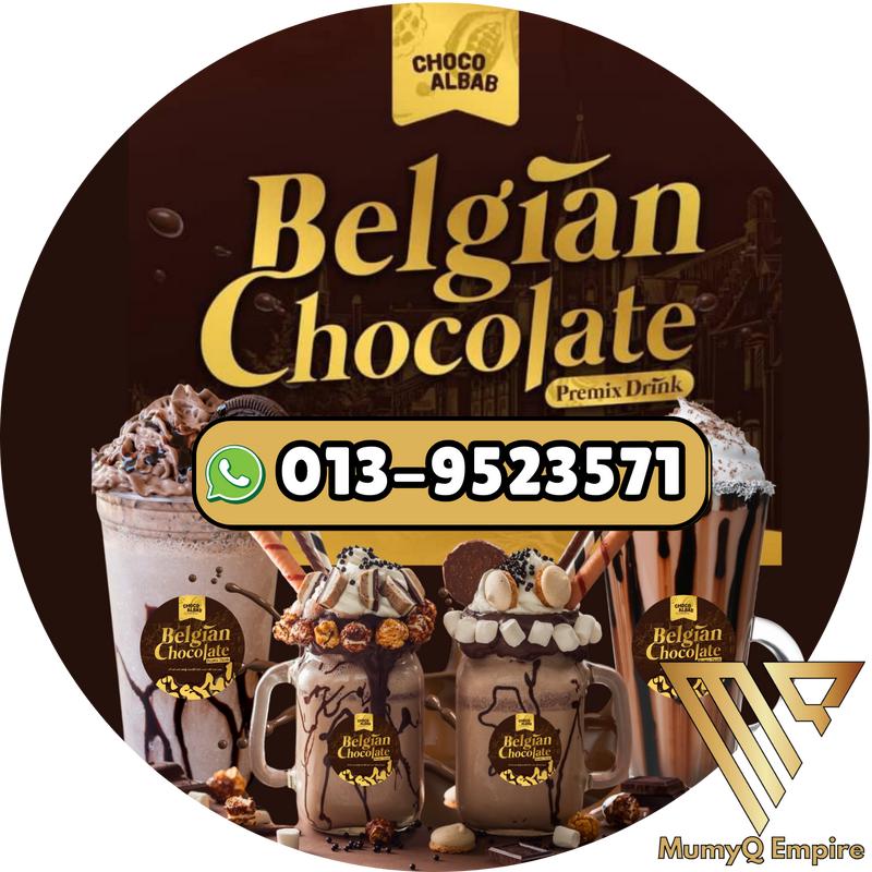 STICKER chocolate belgian cantik CUSTOM BELGIAN CHOCOLATE PREMIX DRINK ...