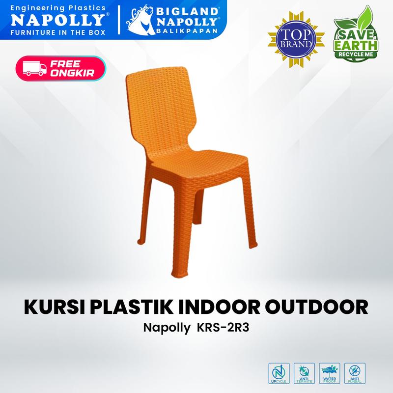 Napolly Kursi Premium KRS-2R3 Kursi Tanpa Tangan Kokoh Kuat Anti Rayap ...