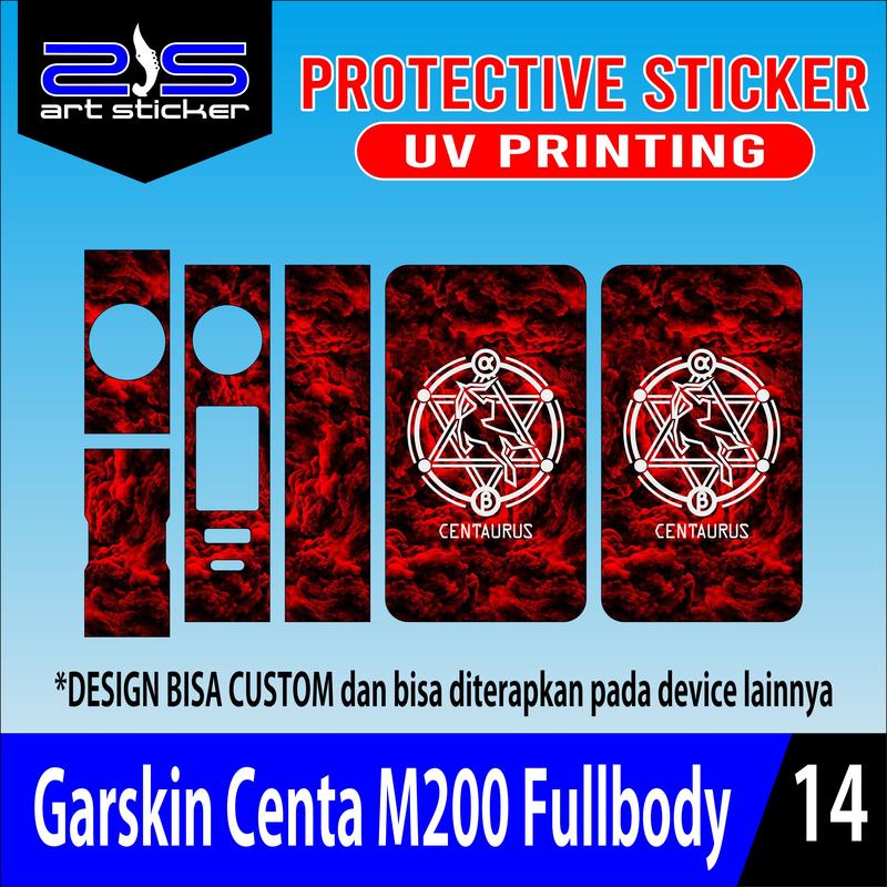 Stiker M200 Red Black UV Printing Paper Stationery - Custom Design ...