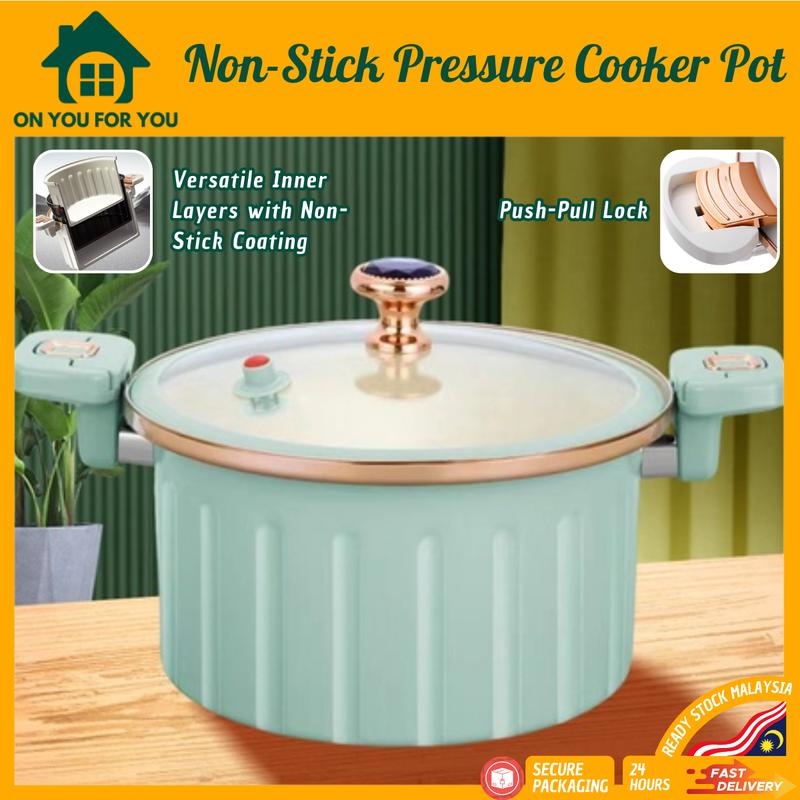 10L Capacity Pressure Cooker Pot featuring Dual Locking Mechanism ...