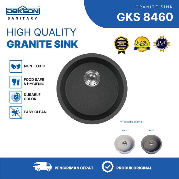 Promo DEKKSON Granite Kitchen Sink Sink Dapur Anti Gores & Tahan Panas ...