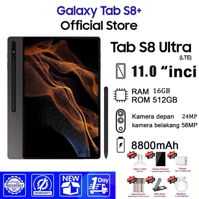 [COD] Original tablet Galaxy S8 tablet 11.0 inches 16GB+512G - TikTok ...