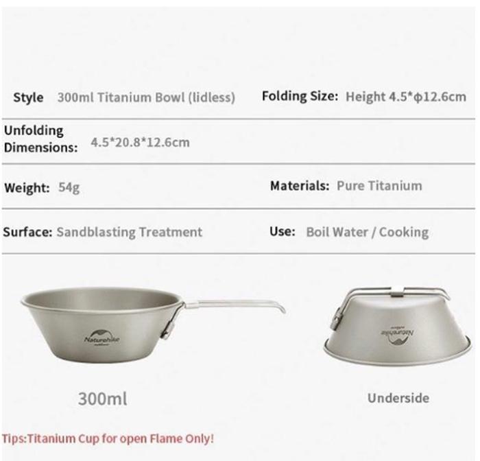 TITANIUM BOWL NATUREHIKE NH20CJ004 - Shop | Tokopedia