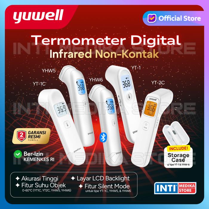 Promo YUWELL - Thermometer Infrared Dual Sensor YT1 (Sensor Jarak ...
