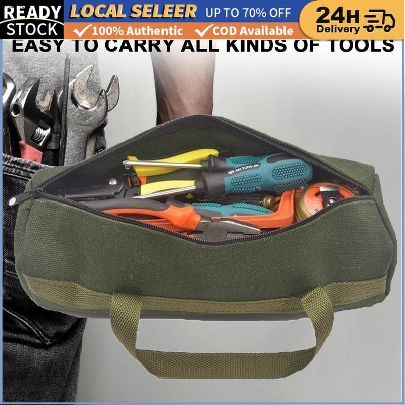 Canvas Thicker Carpenter Electrician Tool Bag Traveling Portable ...
