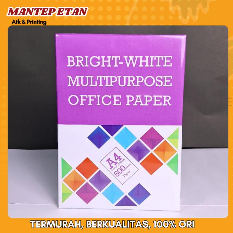 Mantep Etan Kertas HVS Putih BMO 75GSM Bright-White Multipurpose Office ...
