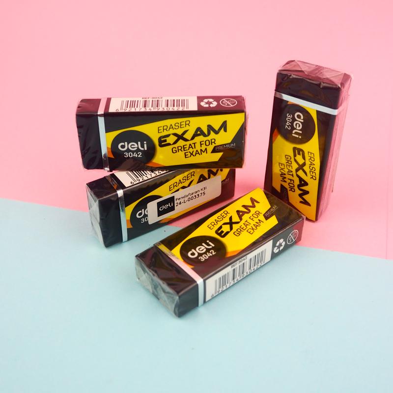Deli Penghapus Tipe 3043/3042 Warna Hitam Great for Exam Stationery ...