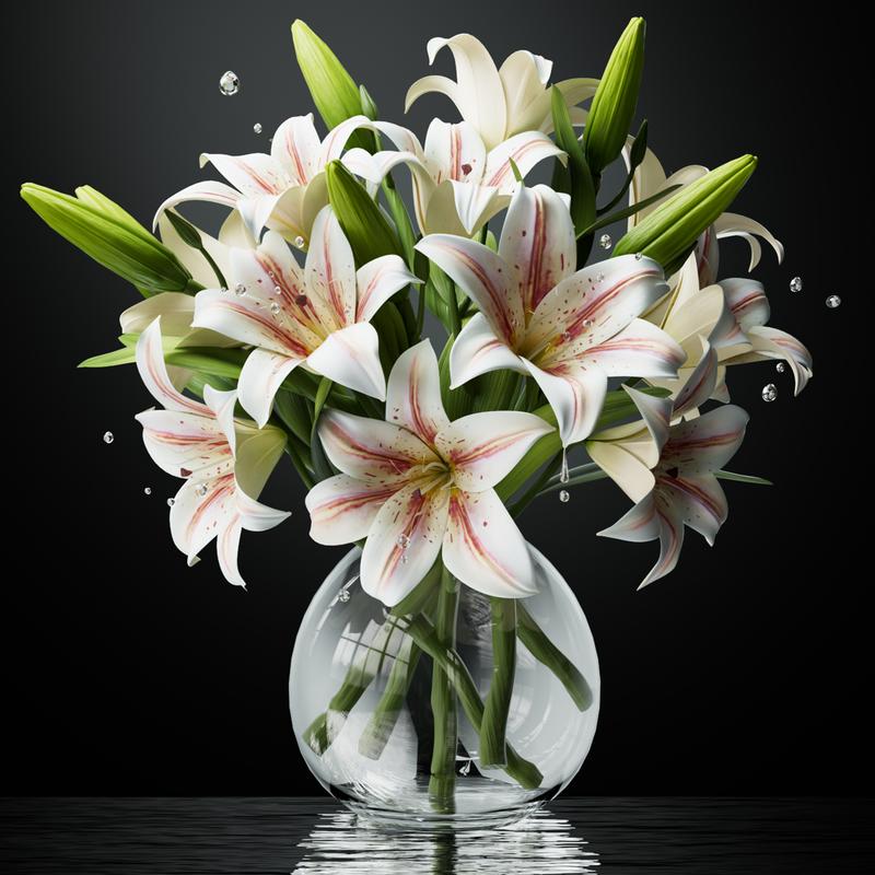 Artificial Flowers Lily with 12 Heads Fully Bloomed Lilies and - TikTok ...