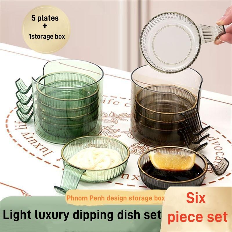 Dip dish, barbecue vinegar dish, seasoning, light luxury spi - TikTok ...