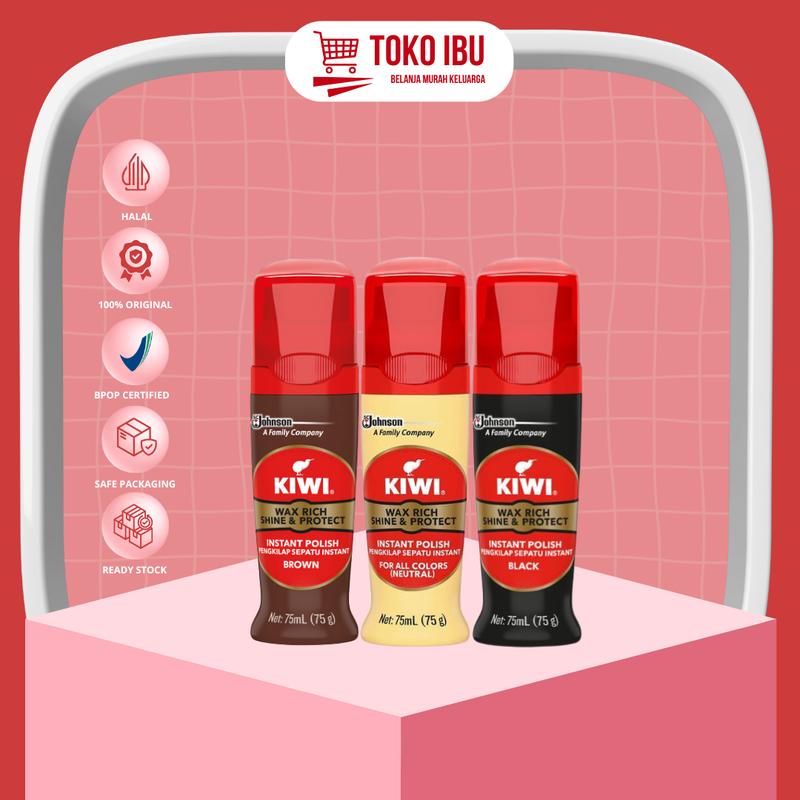 Kiwi Shine & Protect Instant Polish | Kiwi Semir Sepatu Cair Hitam ...