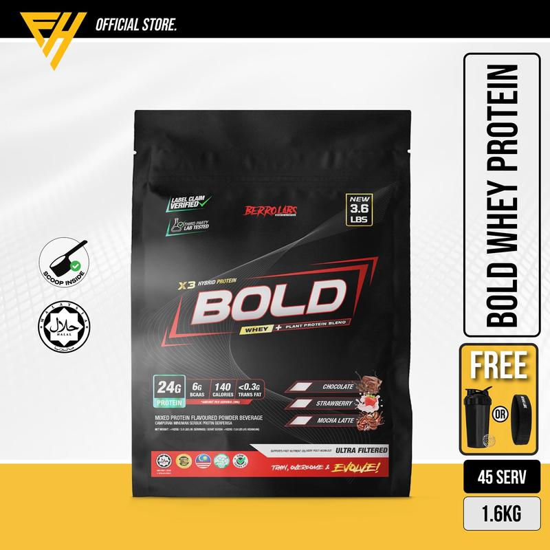 Berro Labs Bold Protein 3.6lbs | 1.6KG - 45 Servings Whey Protein ...