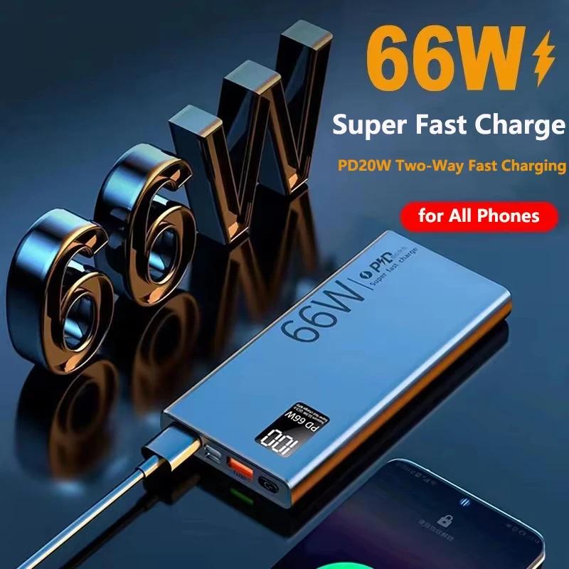 66w Power Bank 50000mAh Super Fast Charge Powerbank USB Type - TikTok ...
