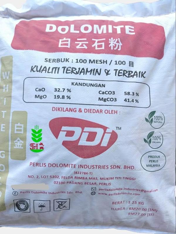 25KG +/- Kapur Pertanian /DOLOMITE PDI ORGINAL / Kualiti Terjamin ...