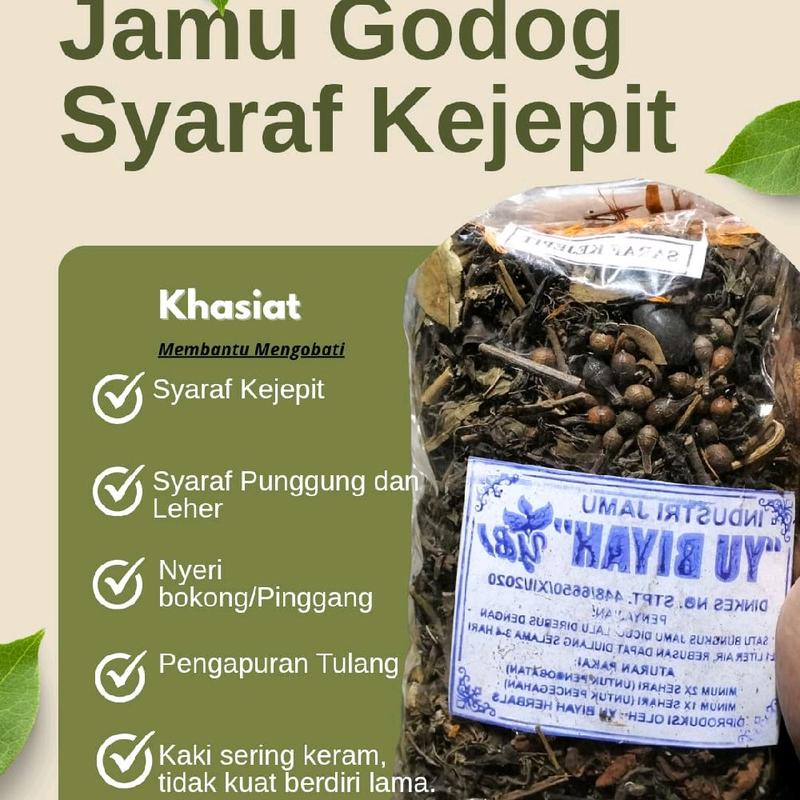 JAMU GODOG HERBAL SARAF KEJEPIT + JAMU SARAF KEJEPIT - Shop | Tokopedia