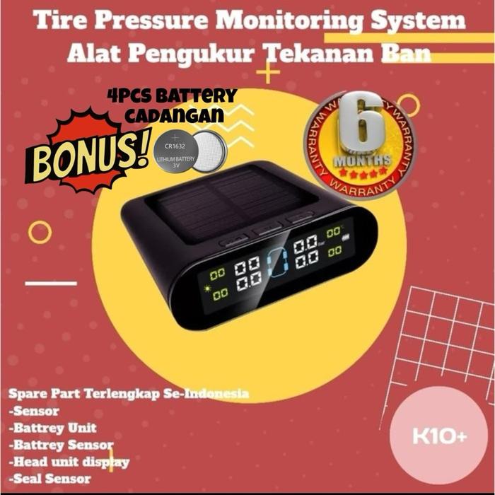 Jual TPMS Monitor Pengukur Tekanan Angin Ban Mobil Tire Pressure ...