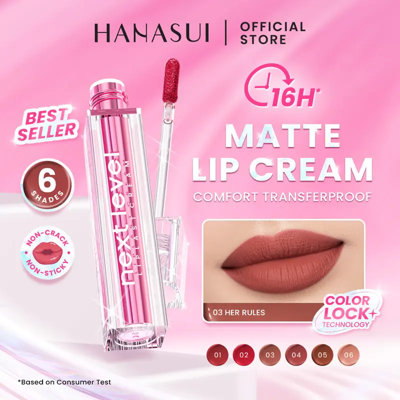 HANASUI Next Level Liplast Cream - Liplast Cream Tahan Lama Pigmented ...