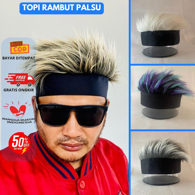 Topi Rambut Palsu / Topi Cosplay Anime / Rambut Palsu Pria / - Shop ...