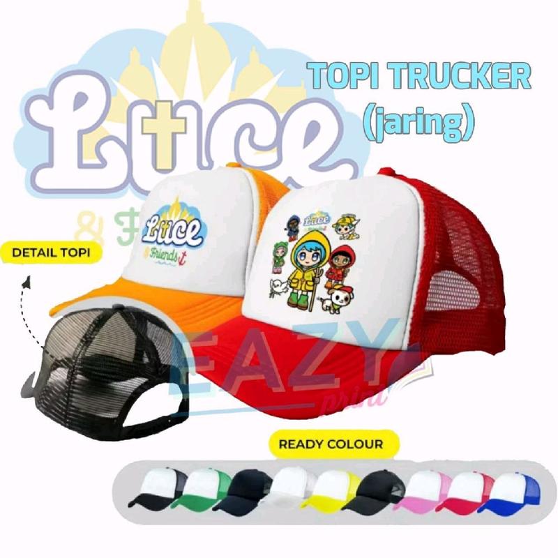 TOPI TRUCKER JARING LUCE AND FRIENDS MERCH ACARA ZIARAH YUBILEUM - Shop ...