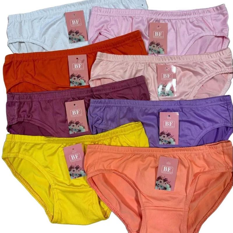 12pcs BF Pastel Panties Cotton Breathable Plain Women's Underwear ...