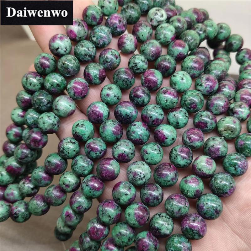Ruby Zoisite Beads 4-12mm Round Natural Loose Stone Bead Diy - TikTok ...